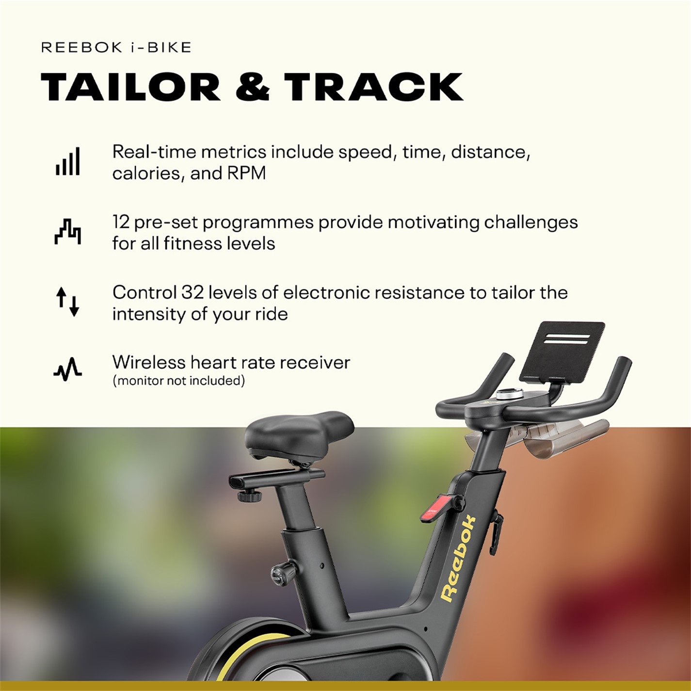 Reebok | Reebok I-Bike | Black | SportsDirect.com