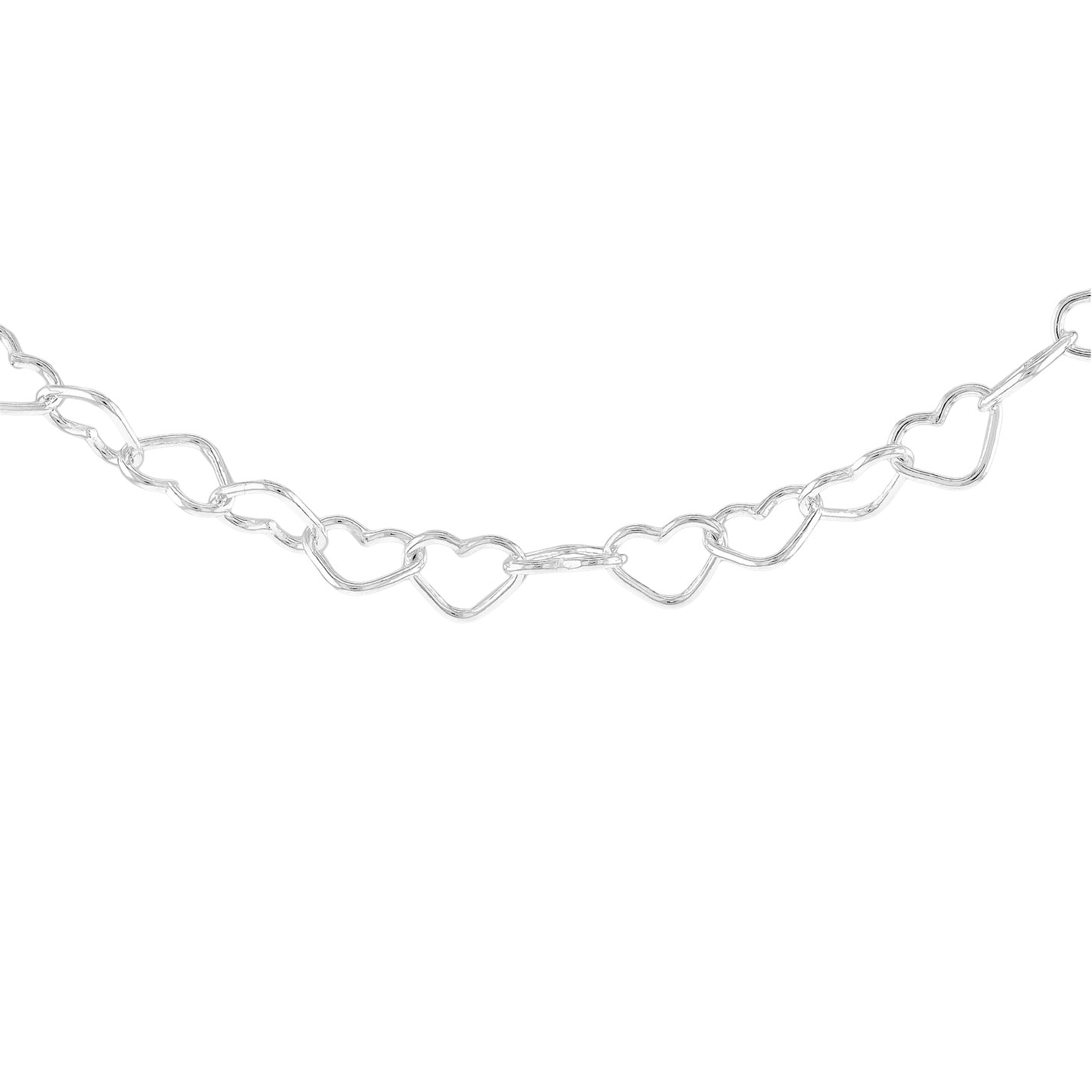 Be You | Sterling Silver Open Heart-Link Chain | Sterling Silver ...