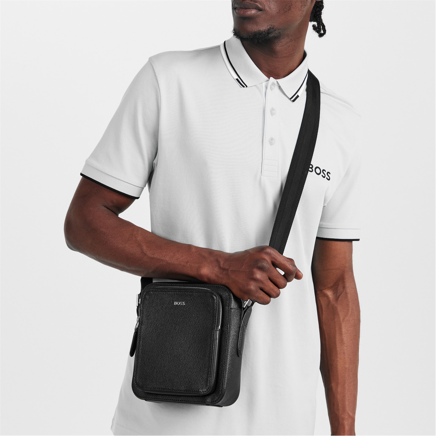 Boss | Men's Moon Ns Zippck Shoulder Bag | Black | SportsDirect.com
