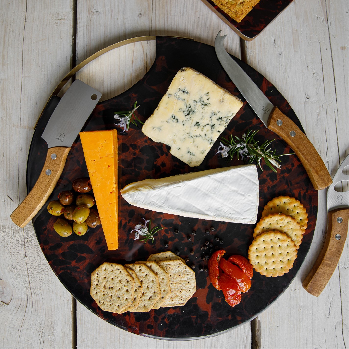 Artesa | Artesa Mango Wood Round Serving Platter | Mixed | SportsDirect.com