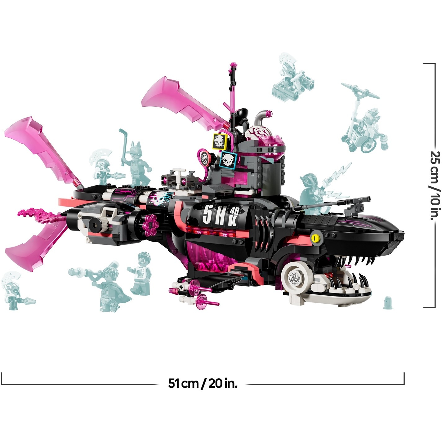 LEGO | LEGO® DREAMZzz™ Nightmare Shark Submarine Toy 71500 | Shark ...