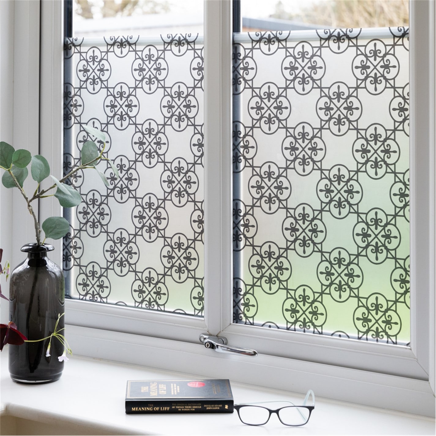 D C Fix | dc fix Recinto Static Cling Window Film | Frosted/Black ...