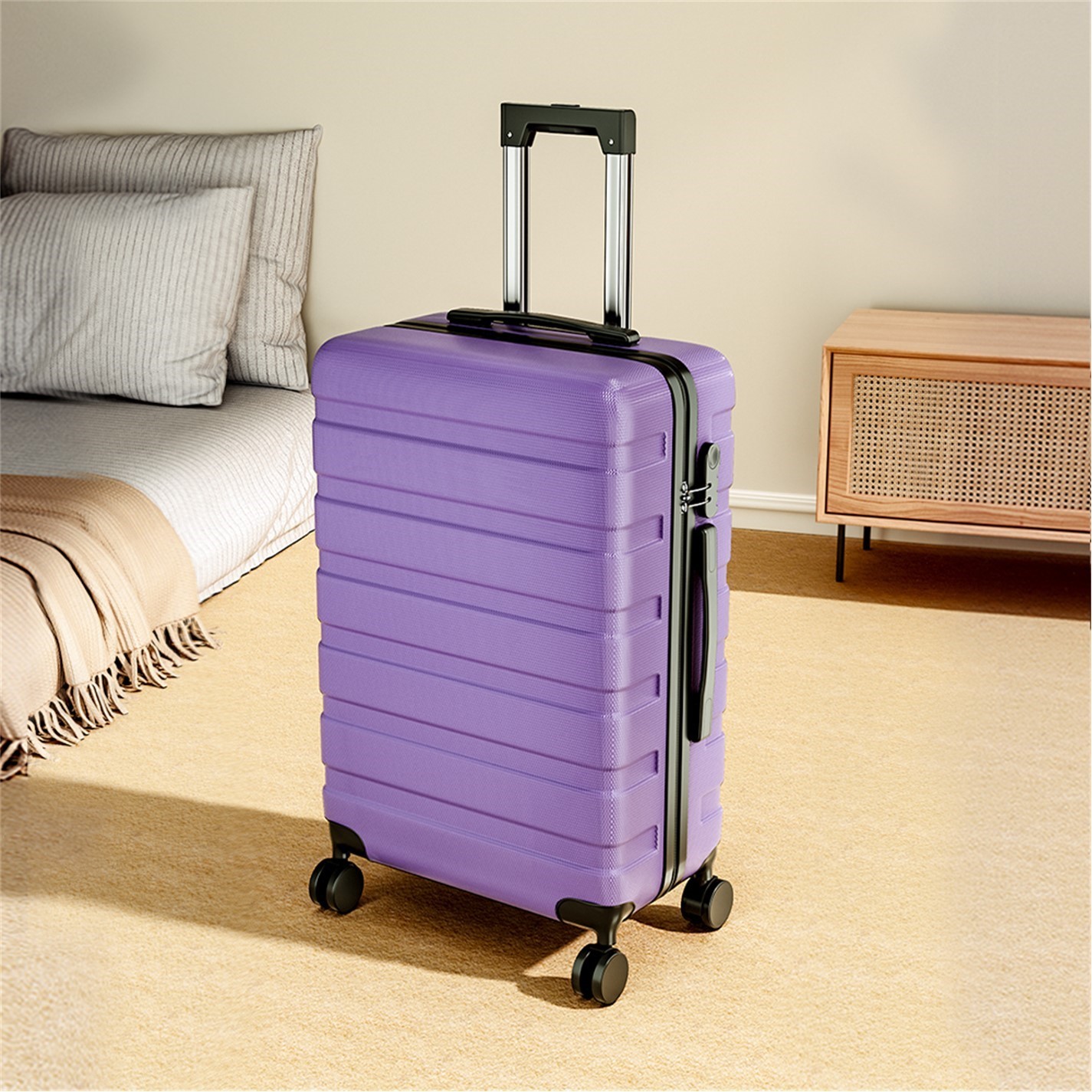 SHEONLY | Hardshell Rolling Suitcase 28 Purple | Hard Suitcases ...