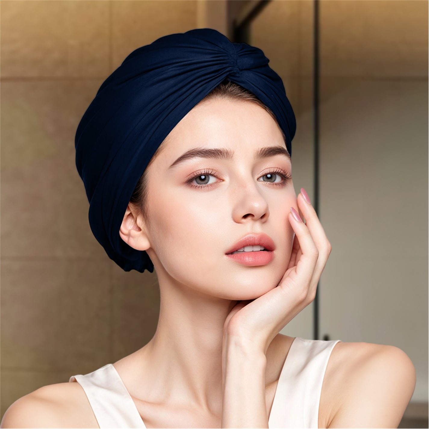 SHEONLY | Double-Layered Adjustable Mulberry Silk Sleep Cap | Sleep ...