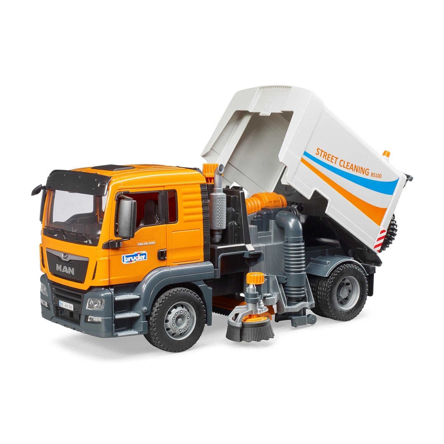 Bruder | Bruder 1:16 MAN TGS Street Sweeper ¿ Detailed Vehi | Multi ...