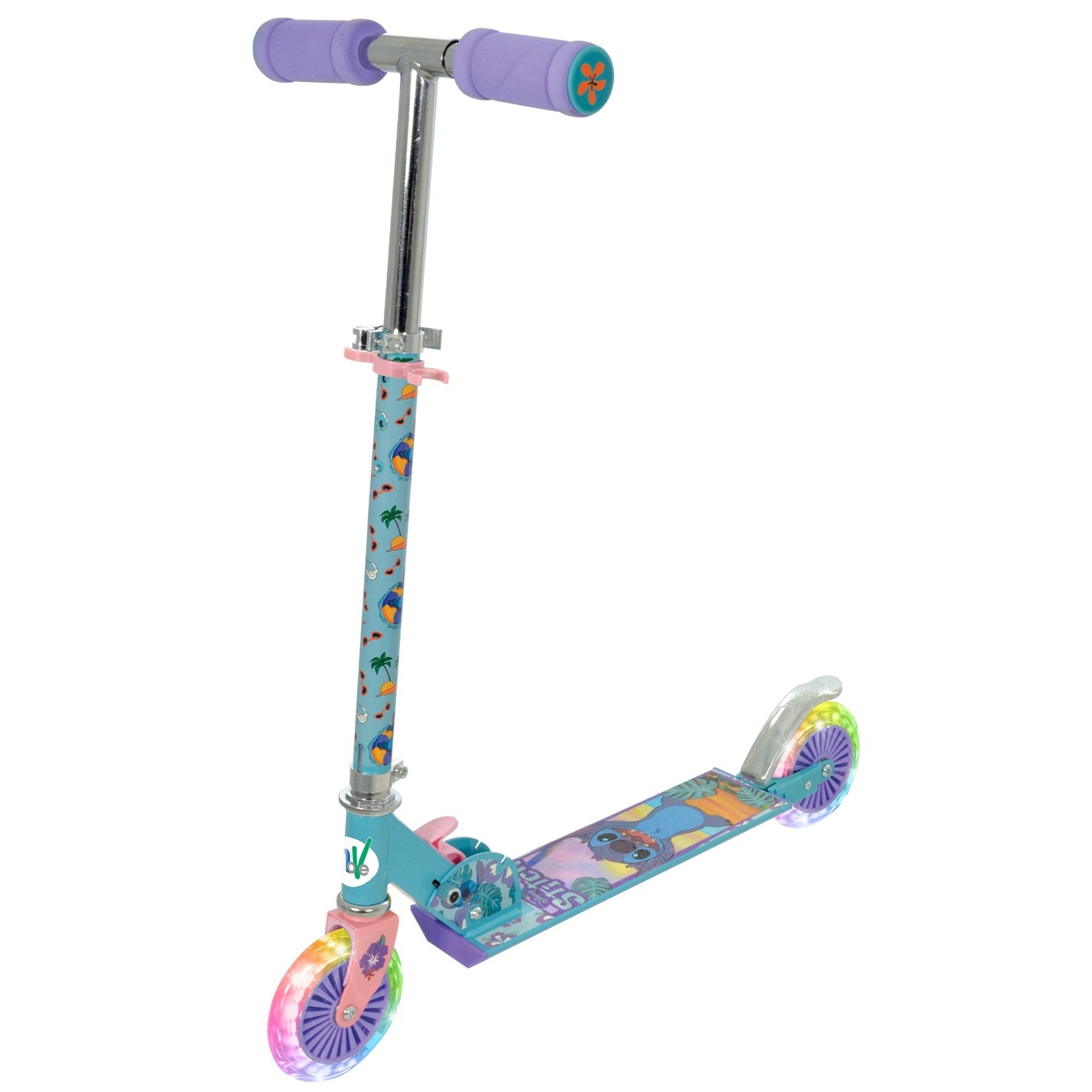 Disney Stitch | Stitch Folding Inline Scooter with Light Up Wheels ...