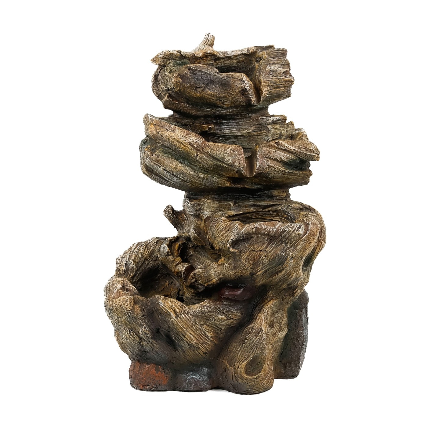 Streetwize | Solar Water Feature - Rock Stack Water Fountain | Brown ...