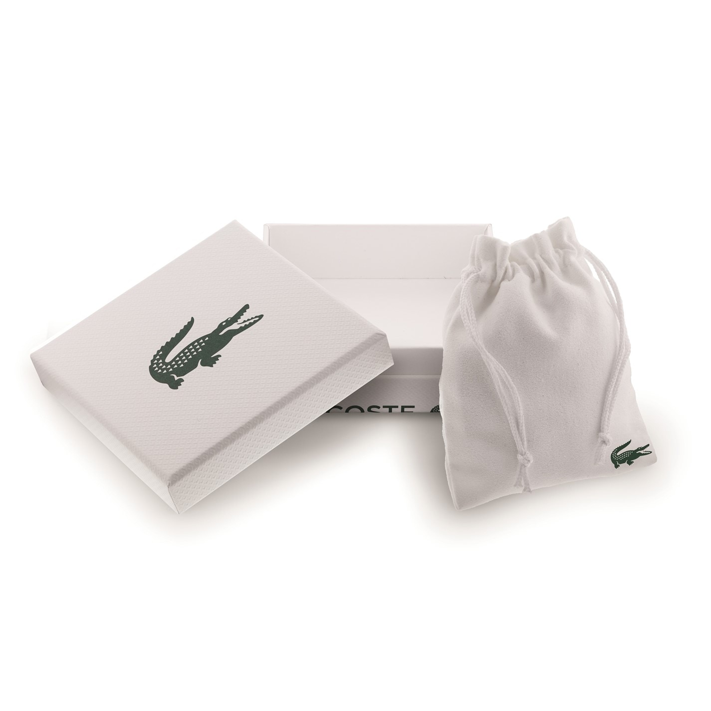 Lacoste | Mens Lessentiel Stainless Steel Box Chain Bracelet | Silver ...
