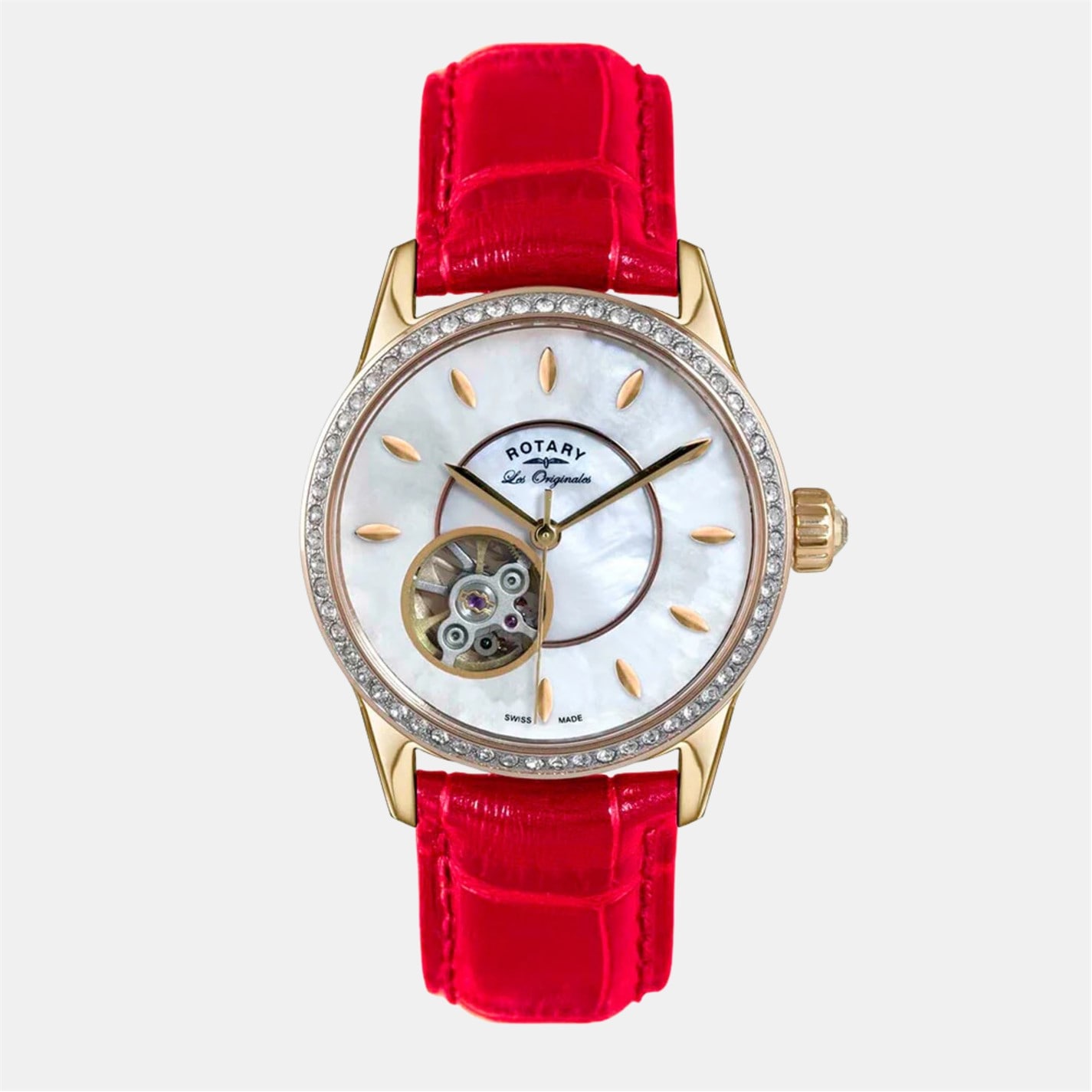 Rotary | Women's Swiss Quartz Stainless Steel Mineral Crystal Analogue ...