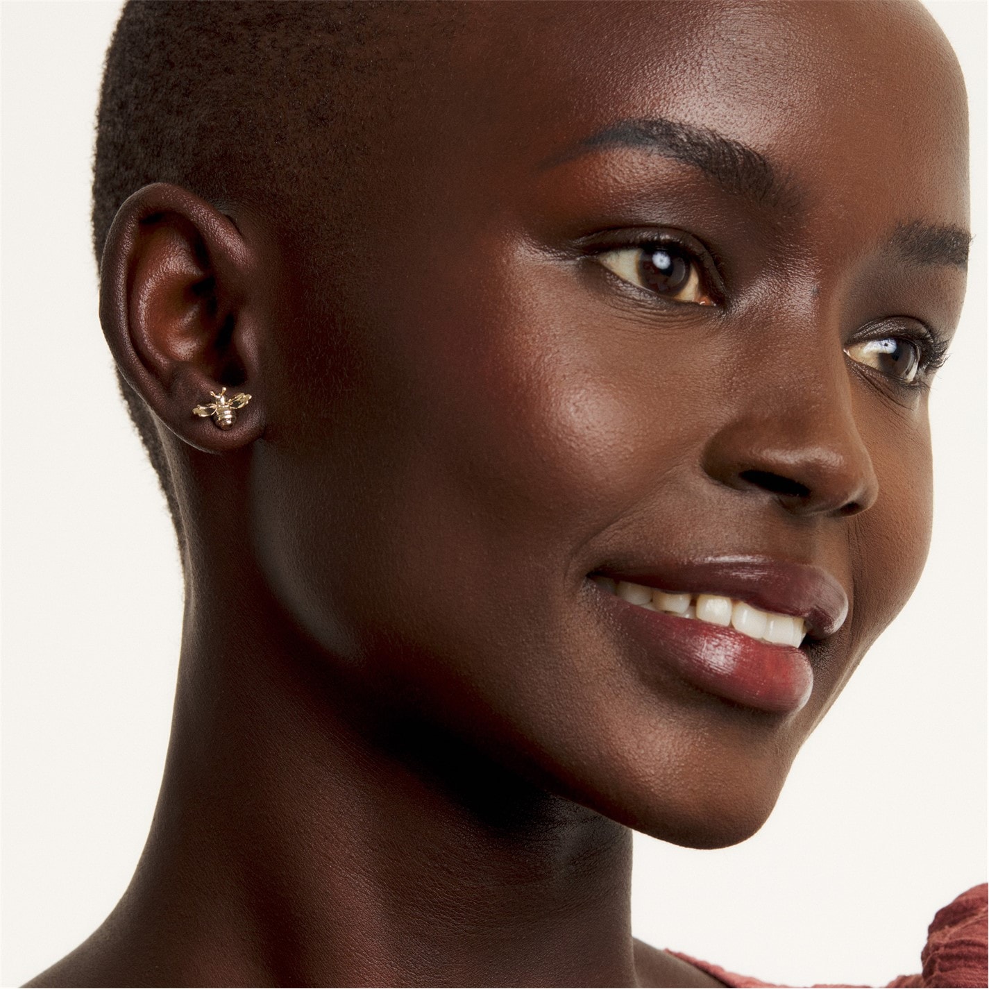 Ted Baker | Women's Beelii Stud Earrings | Brushed Gold | SportsDirect.com