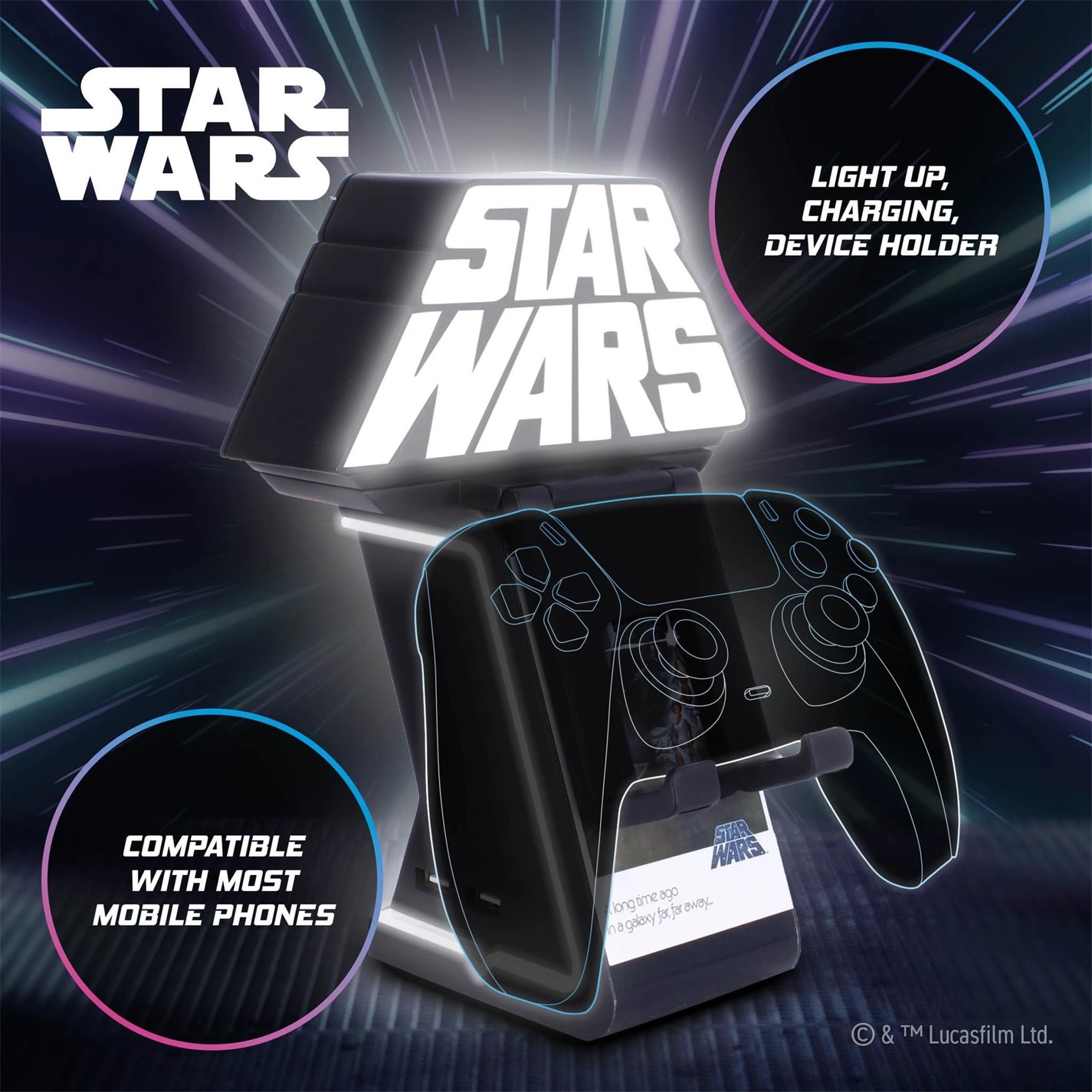 Cable Guys | Star Wars Phone & Device Light Up Charge Stand | Multi ...