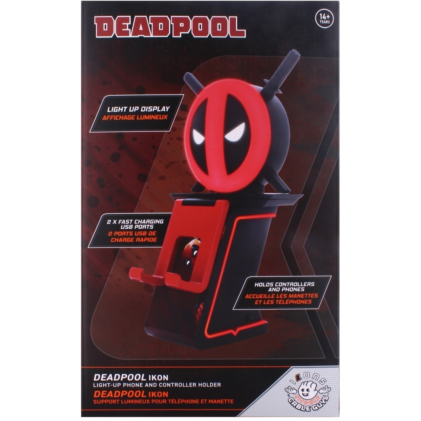 Cable Guys | Marvel Deadpool Phone & Device Light Up Charge Stand ...