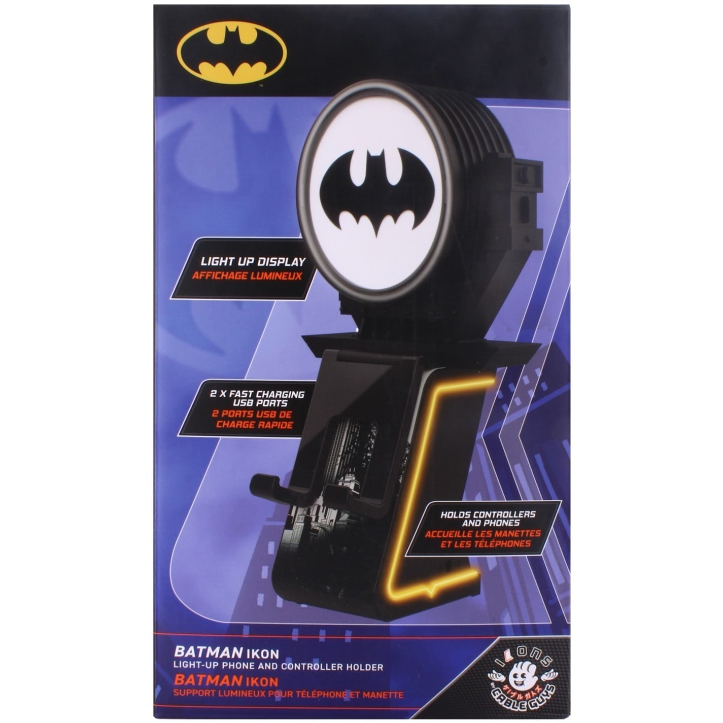 Cable Guys | Warner Brothers Batman Phone & Device Light Up Charge ...