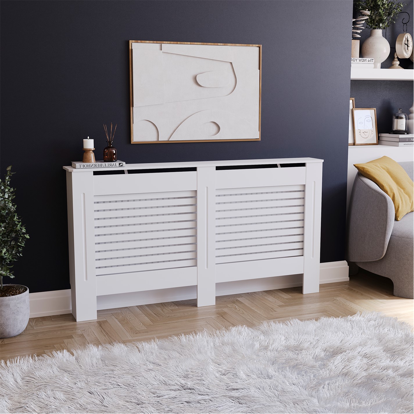 Lassic | Vida Designs Milton Radiator Cover, Large | Side Tables ...