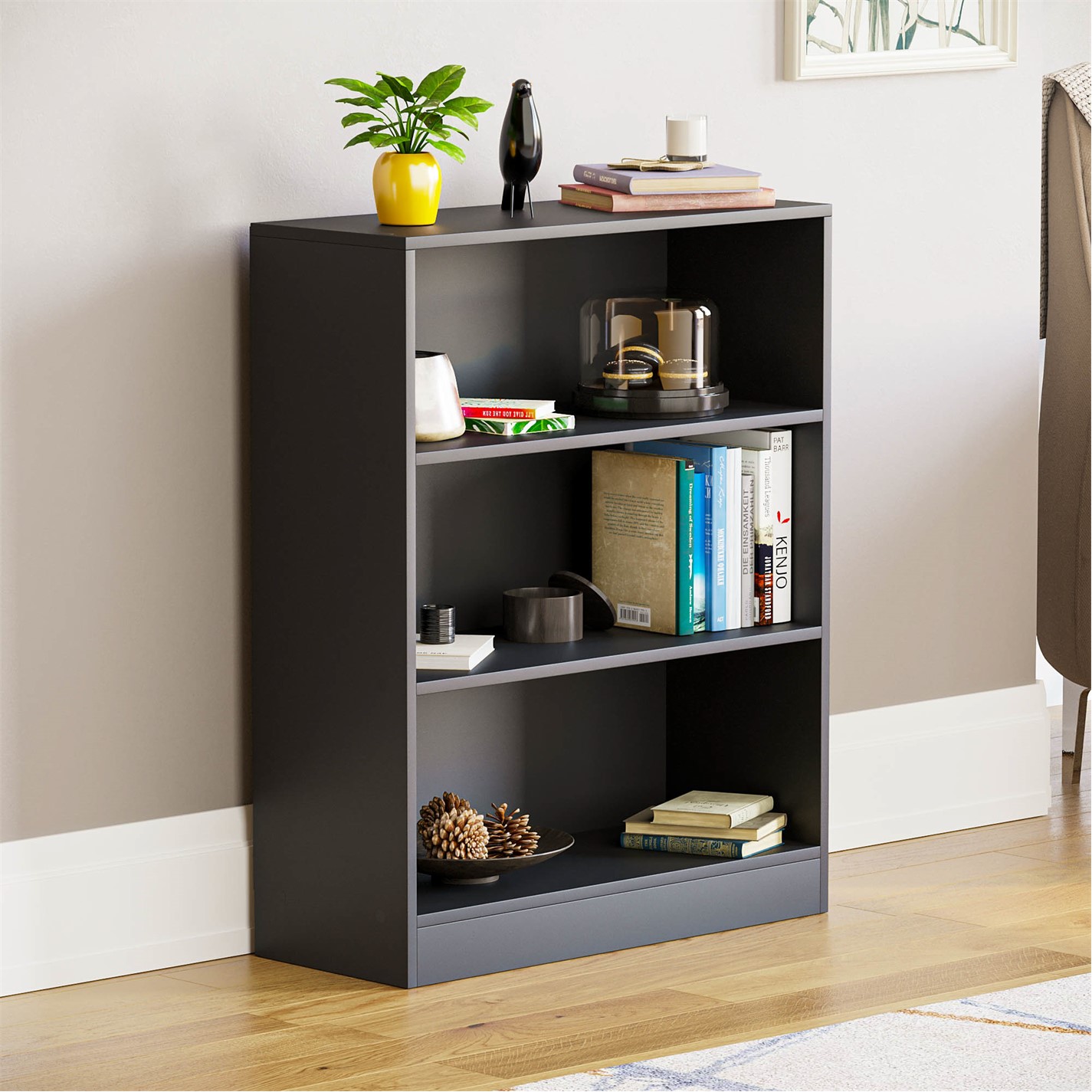Lassic | Vida Designs Cambridge 3 Tier Low Bookcase | Bookcases ...