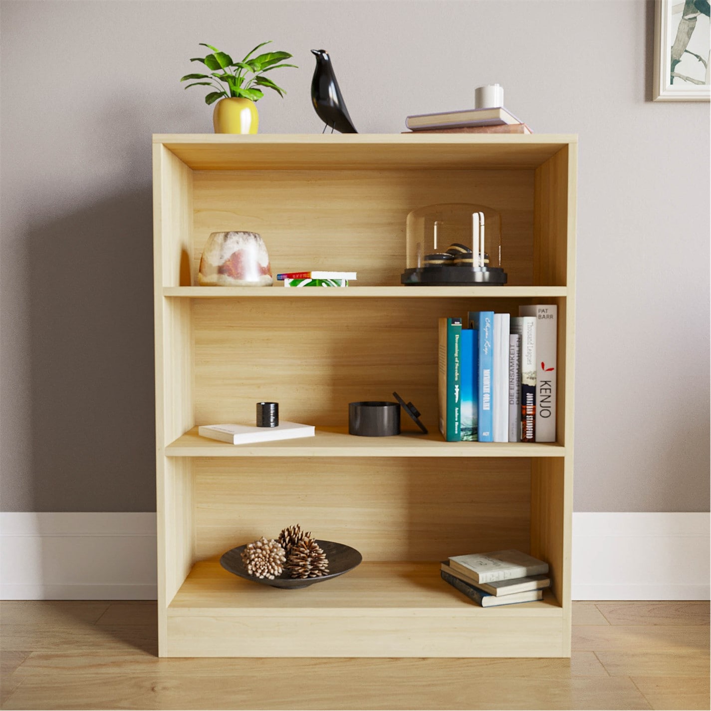 Lassic | Vida Designs Cambridge 3 Tier Low Bookcase | Bookcases ...