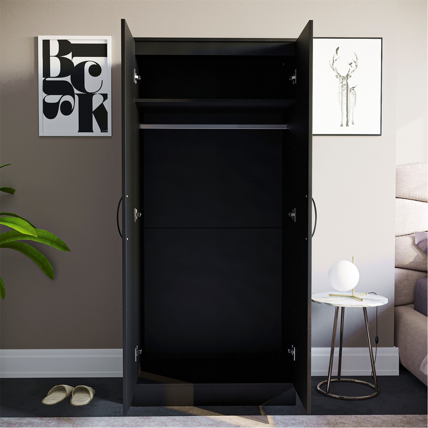 Lassic | Vida Designs Hulio 2 Door Wardrobe | Wardrobes | SportsDirect.com