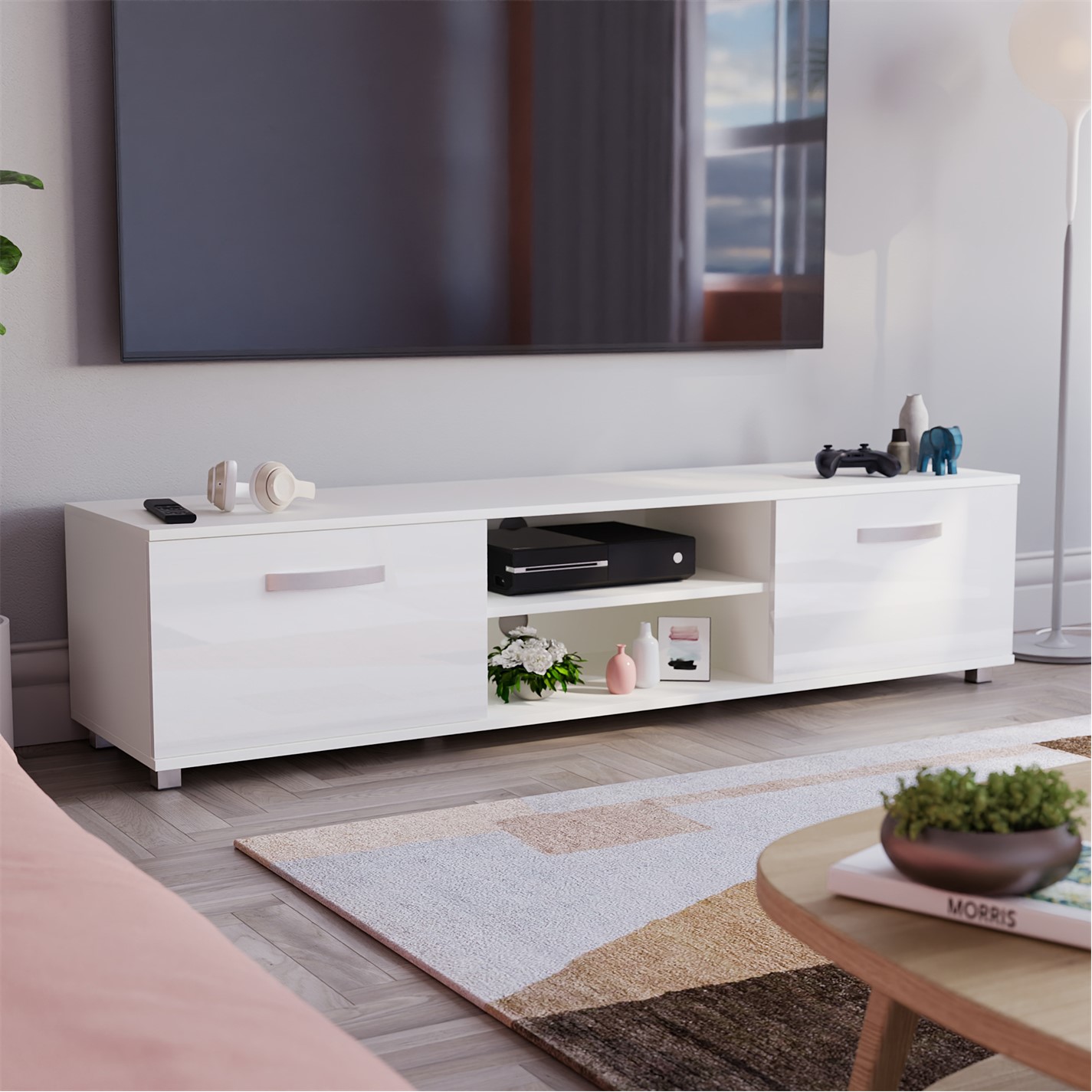 Lassic | Vida Designs Cosmo 2 Door TV Unit, 160cm | TV Stands ...