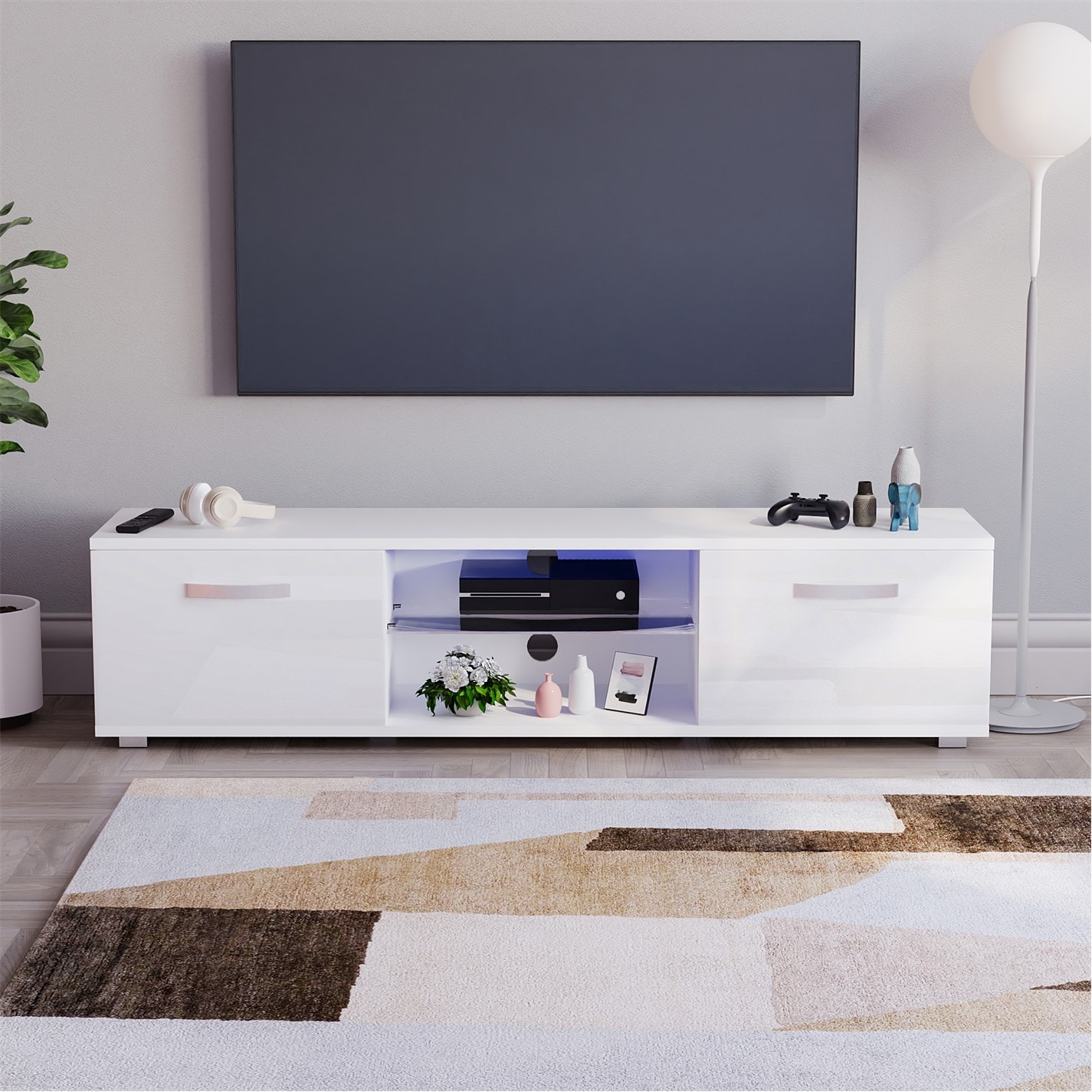 Lassic | Vida Designs Cosmo 2 Door Multi LED TV Unit 160cm | TV ...