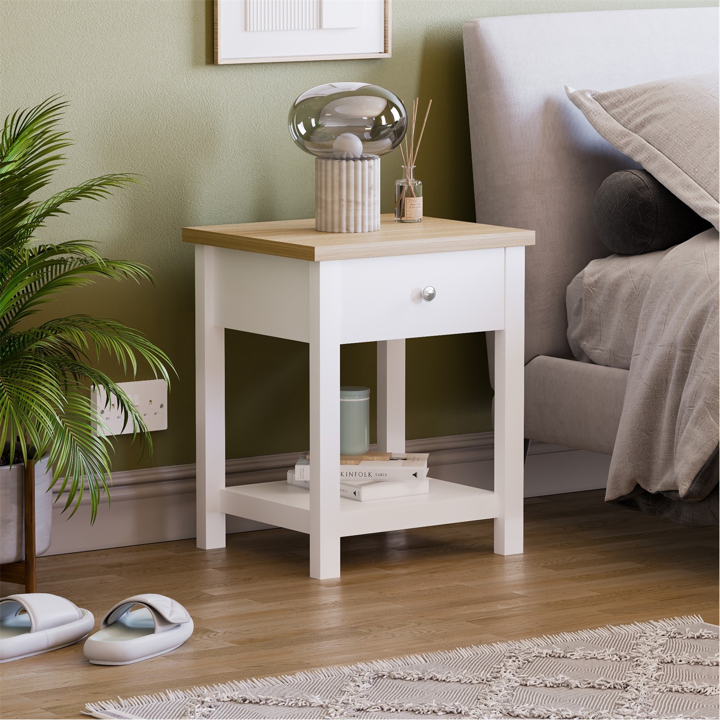 Lassic | Vida Designs Arlington 1 Drawer Side Table | Side Tables ...