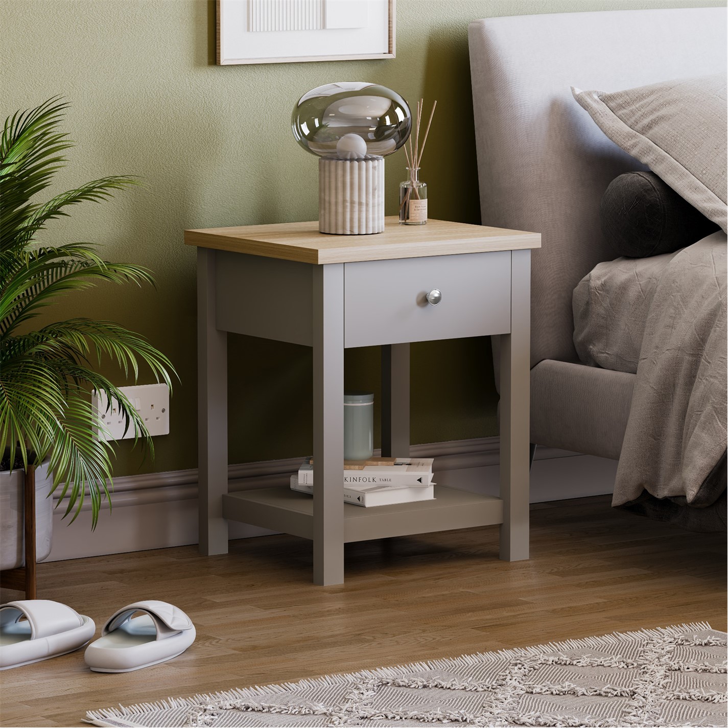 Lassic | Vida Designs Arlington 1 Drawer Side Table | Side Tables ...