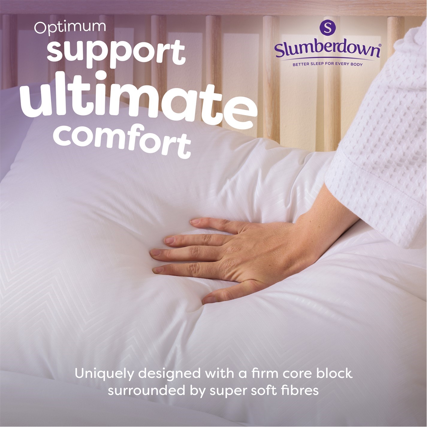 Slumberdown | Super Support Firm Support Pillow | White | SportsDirect.com