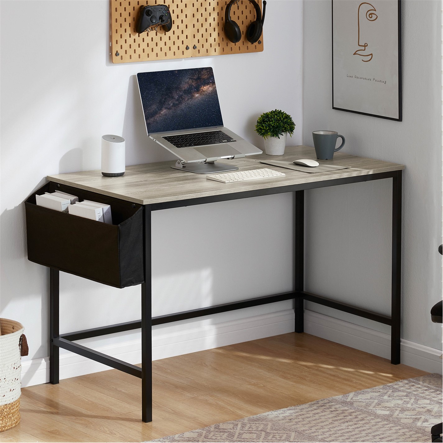 Lassic | Vida Designs Brooklyn Large Computer Desk | Grey ...