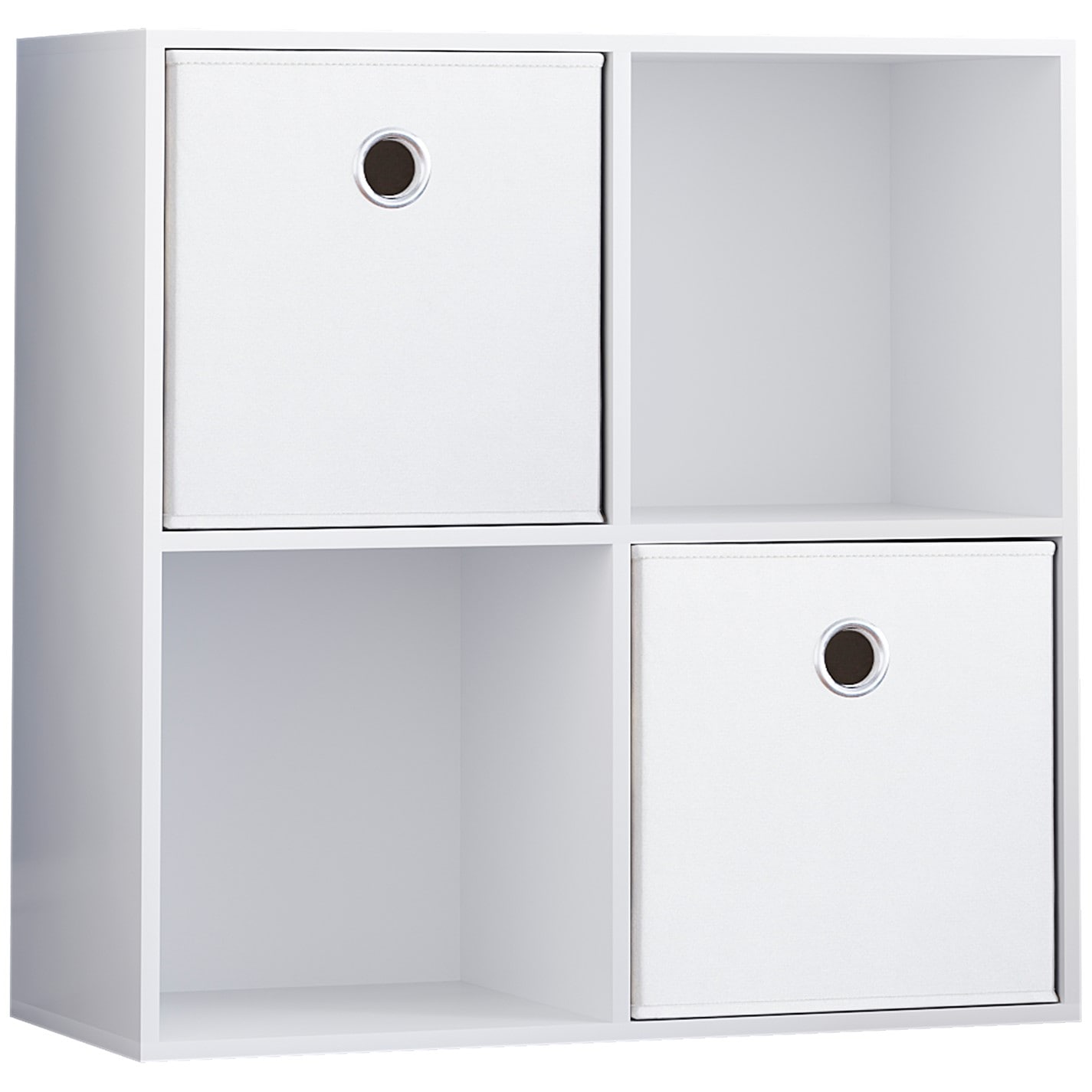 Lassic | 2x2 Cube Storage Unit (W) + Set of 2 Storage Cubes | Hard ...