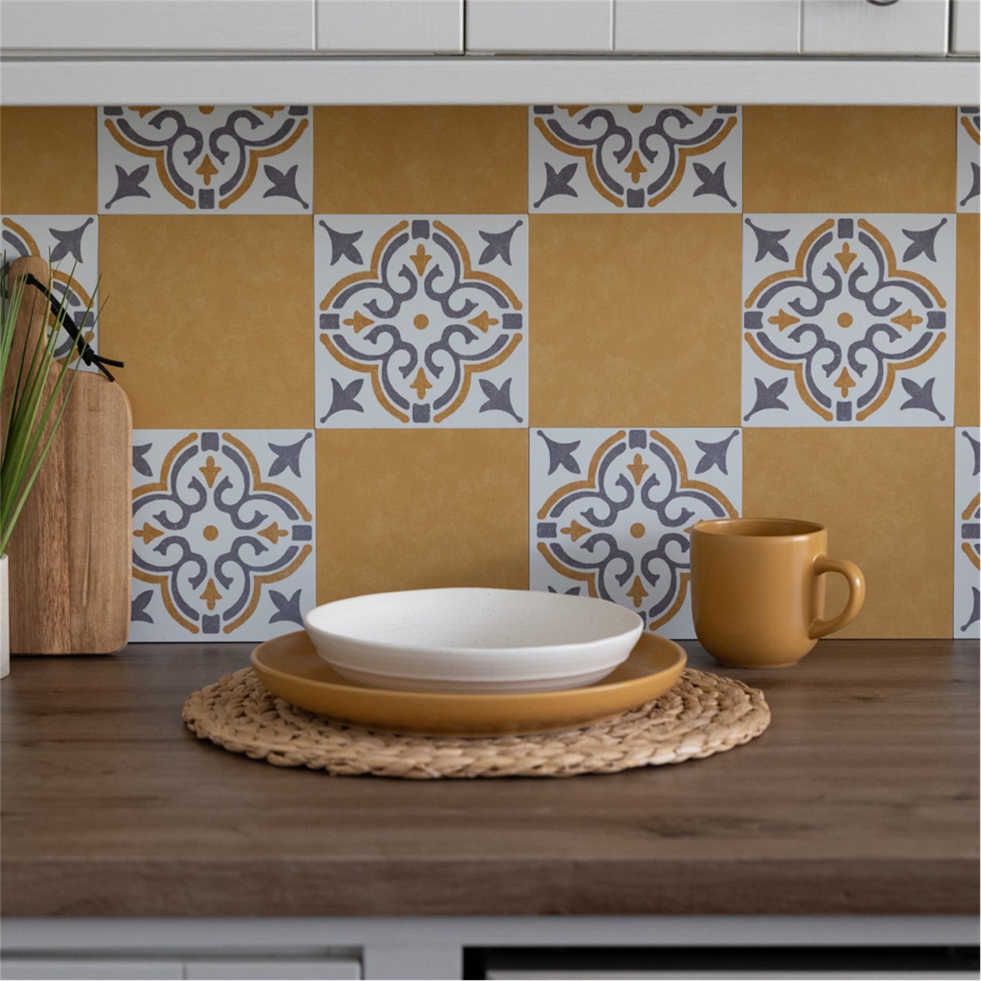 D C Fix | Self Adhesive Vinyl Wall Tiles Jamila Gold | Gold ...