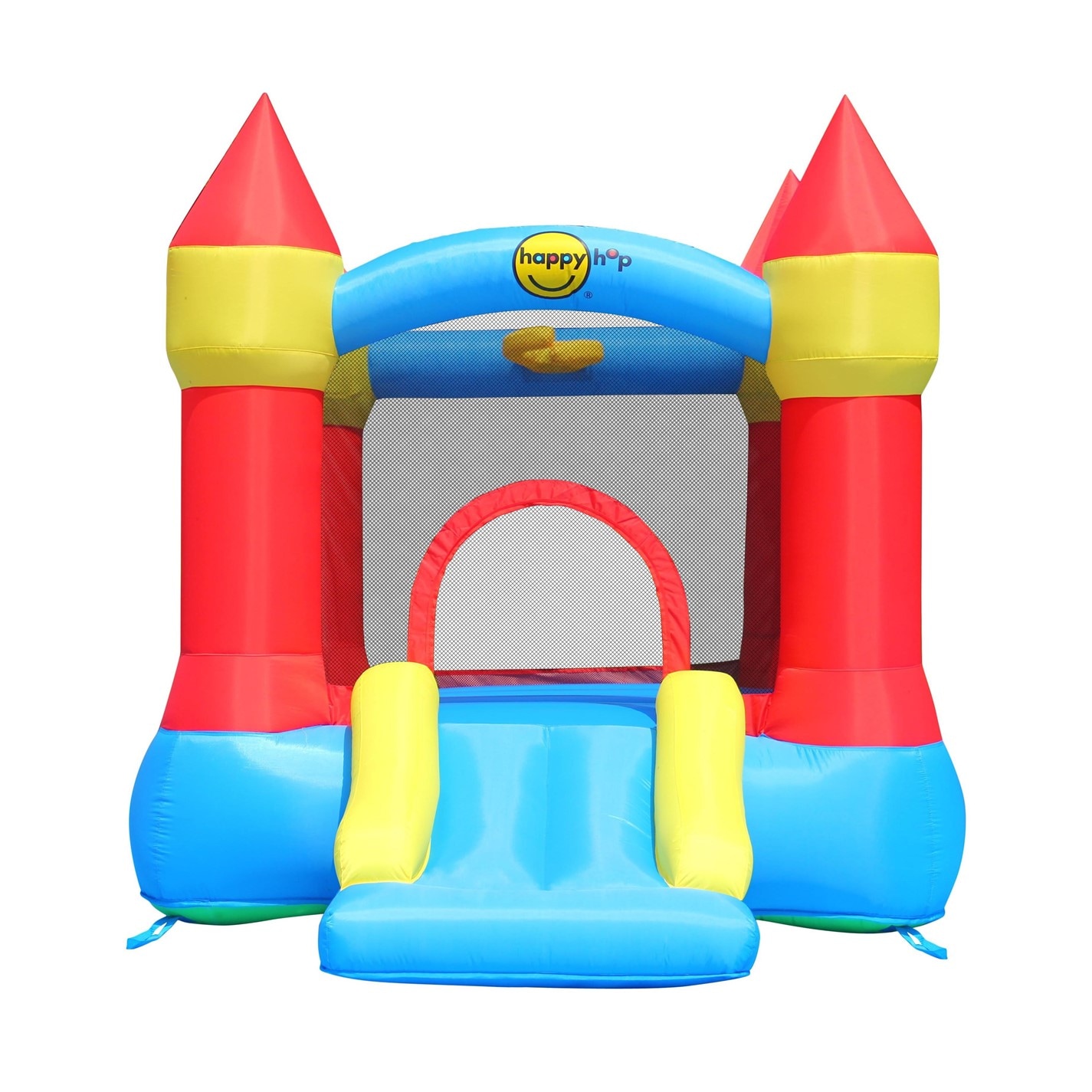 Happy Hop | Castle Bouncer with Slide and Hoop | Multi | SportsDirect.com