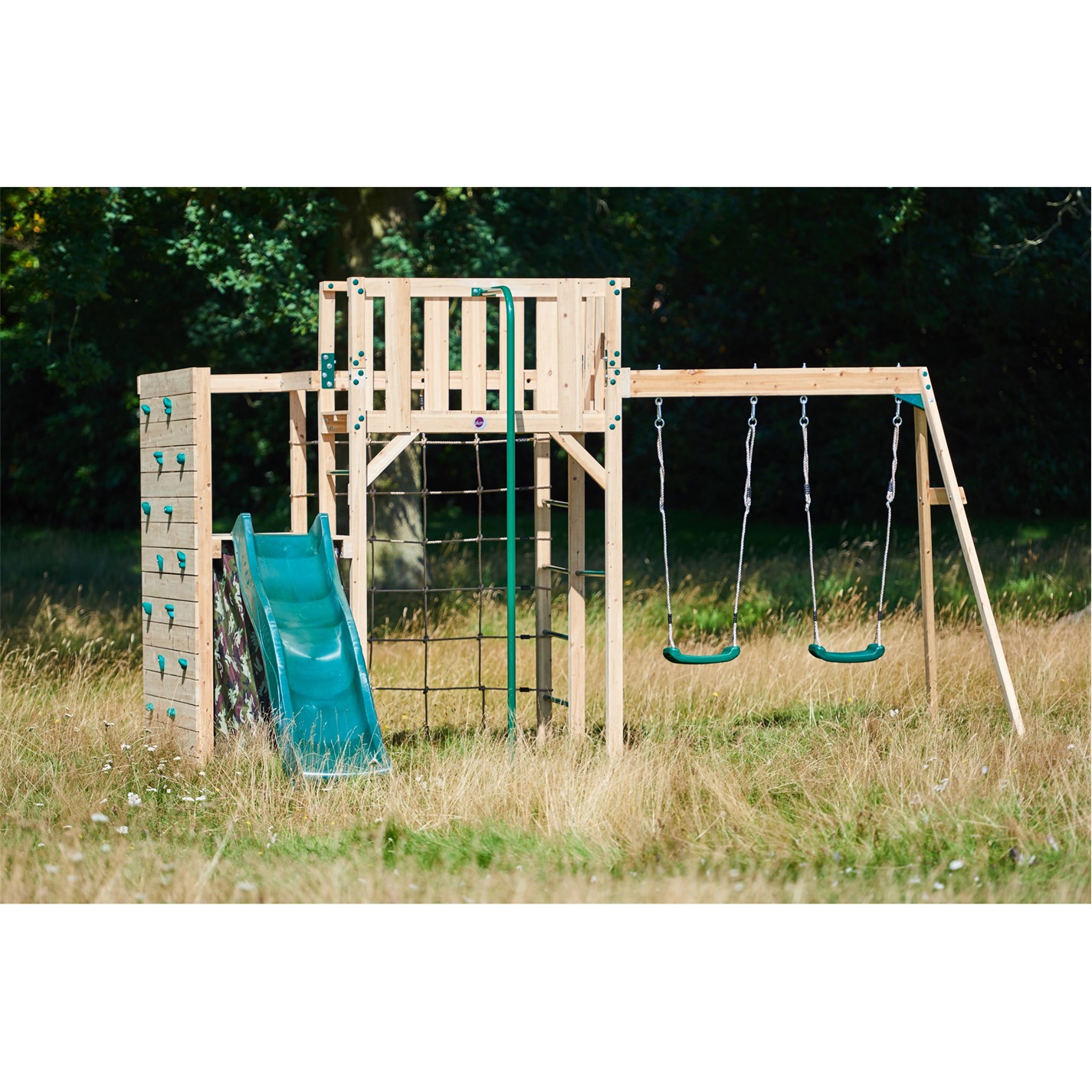 Plum Play | Plum Wooden Climbing Cube XL with Swing Arm | Natural ...