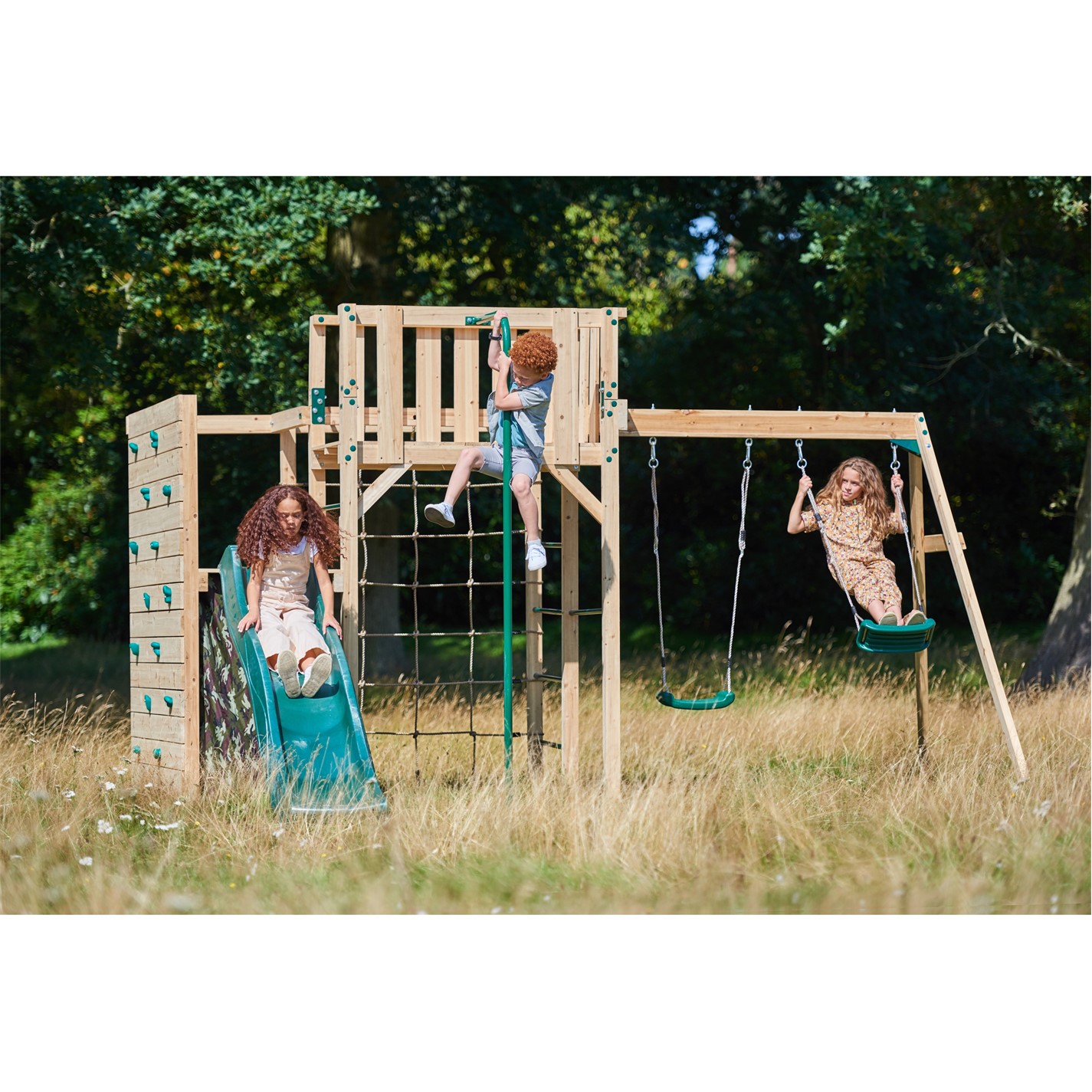 Plum Play | Plum Wooden Climbing Cube XL with Swing Arm | Natural ...