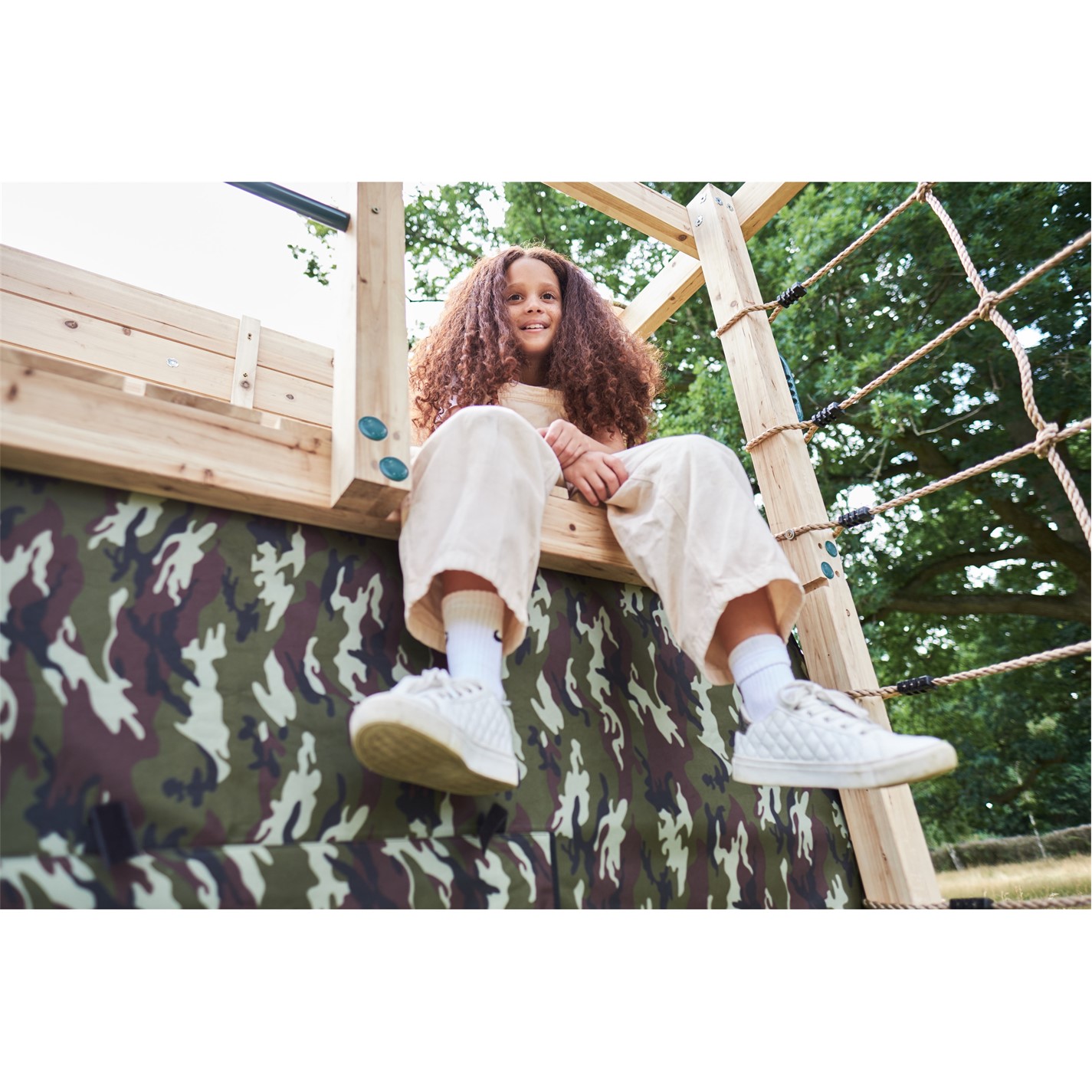 Plum Play | Plum Wooden Climbing Cube XL with Swing Arm | Natural ...