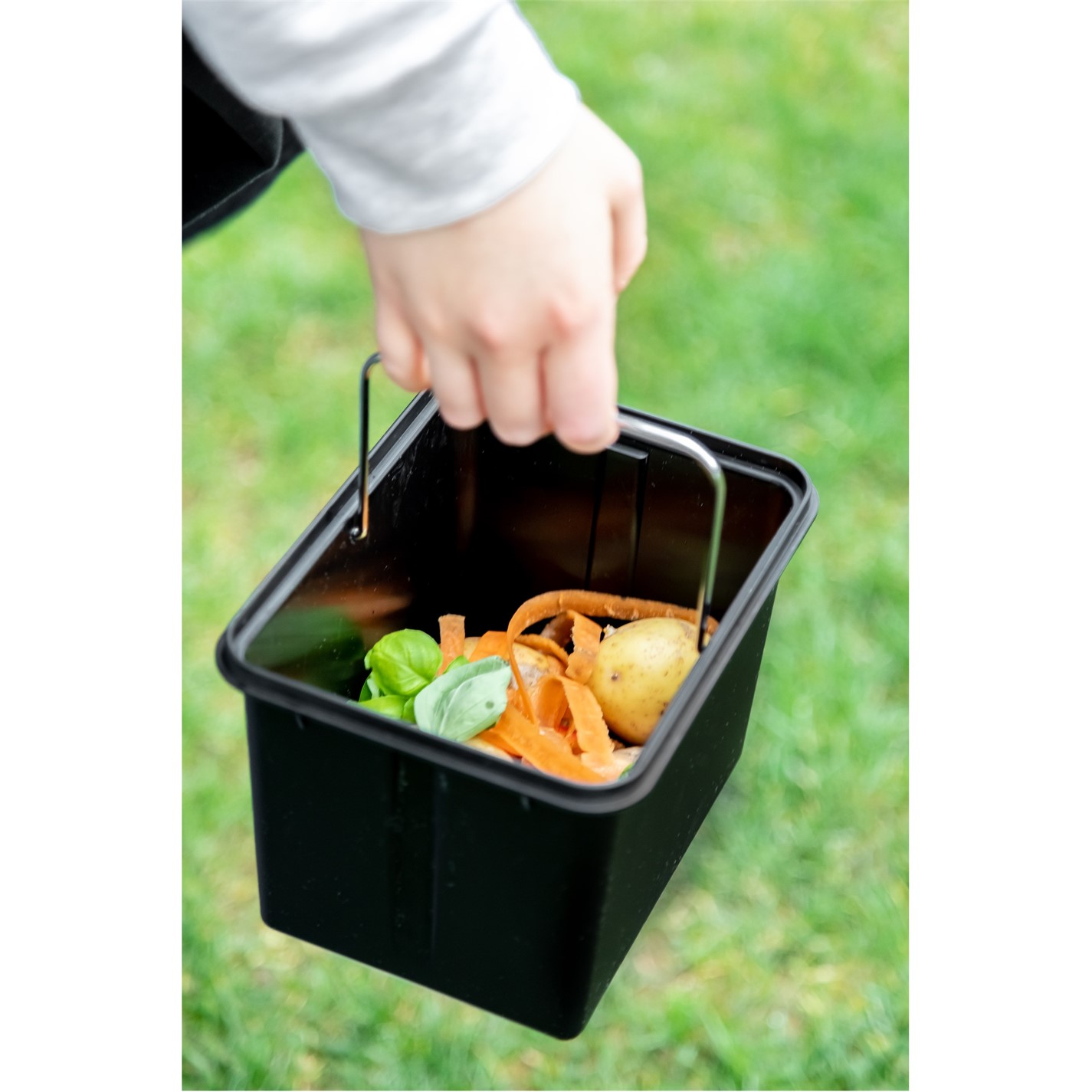 MasterClass | Stainless Steel Compost Bin with Lid | Silver ...