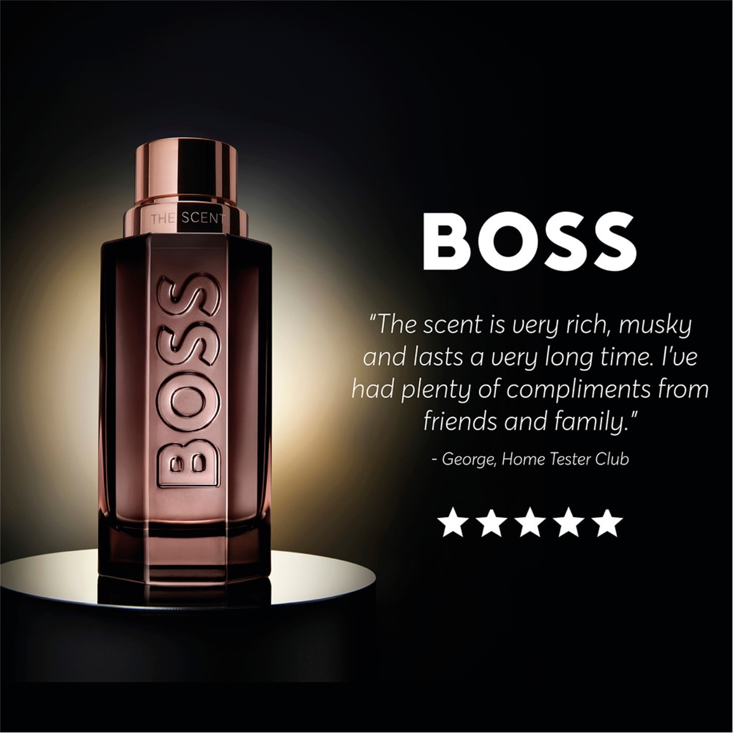 Boss | Men's The Scent Parfum Intense Masculine Perfume | Clear ...