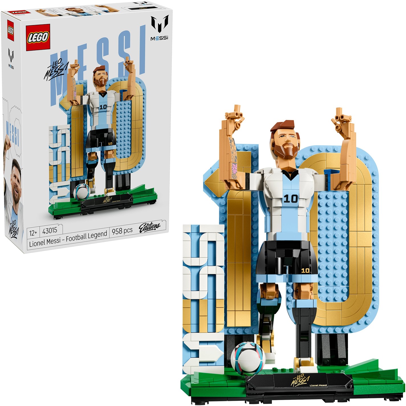 LEGO | Editions Lionel Messi – Football Legend Set 43015 | Messi ...