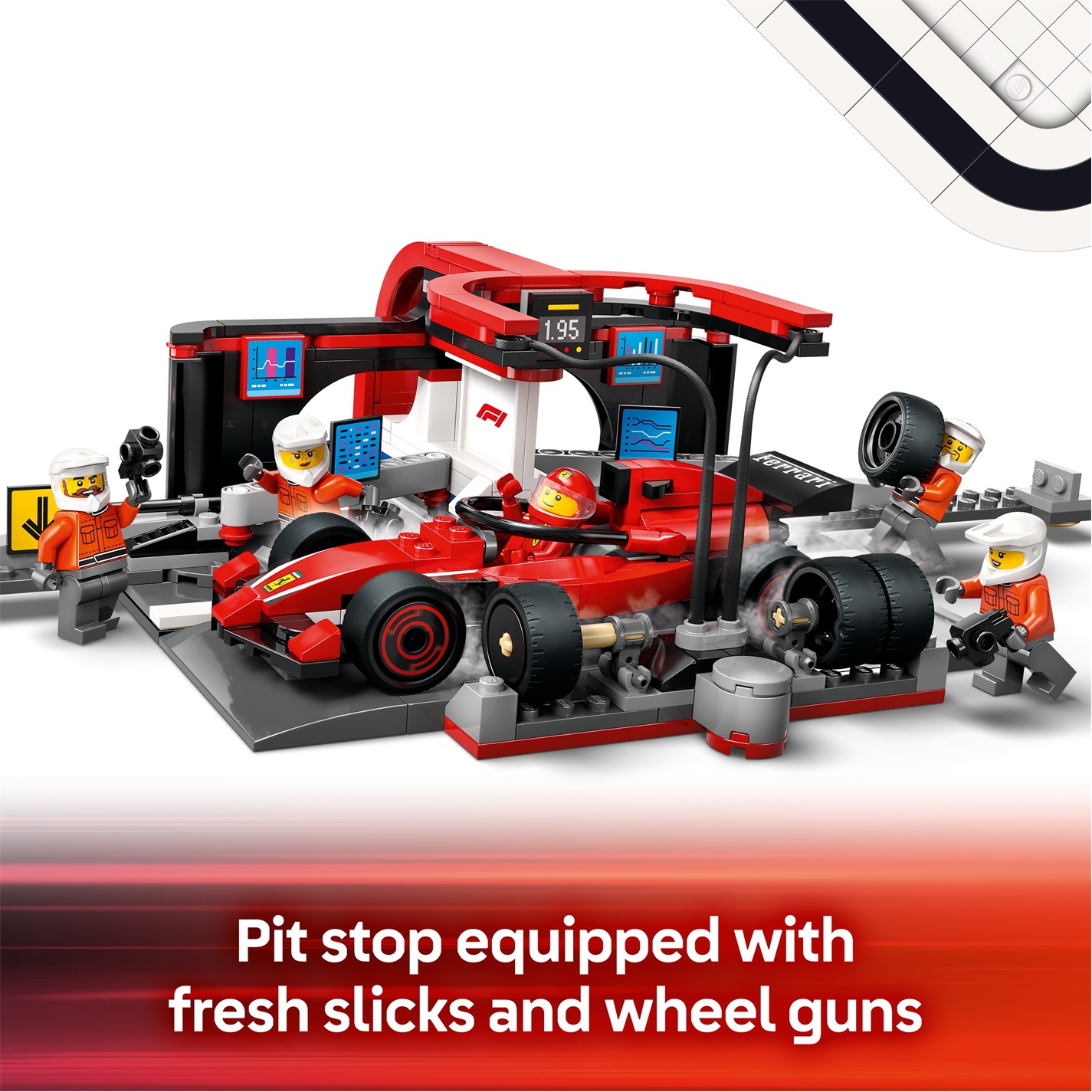 LEGO | City F1 Pit Stop & Pit Crew with Ferrari Car 60443 | City Alicia ...