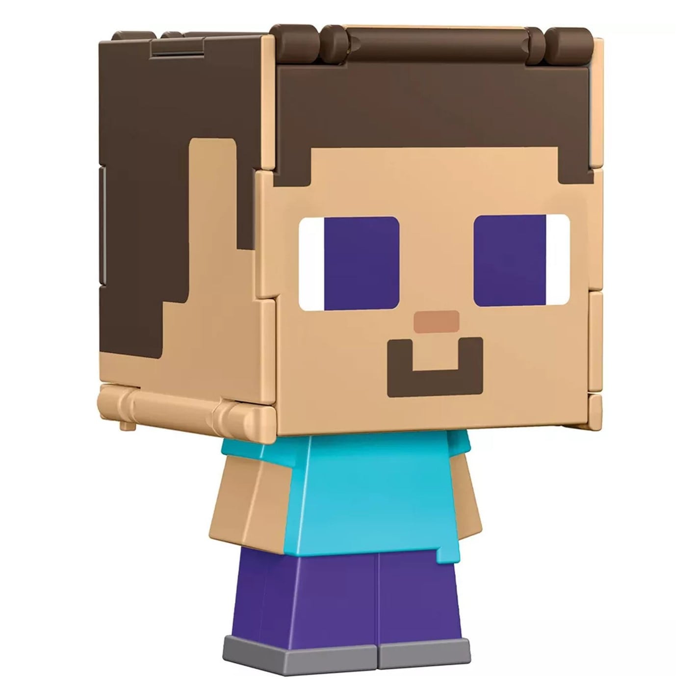 Minecraft Minecraft Flippin' Figs Steve in Iron Armor Action Figure ...