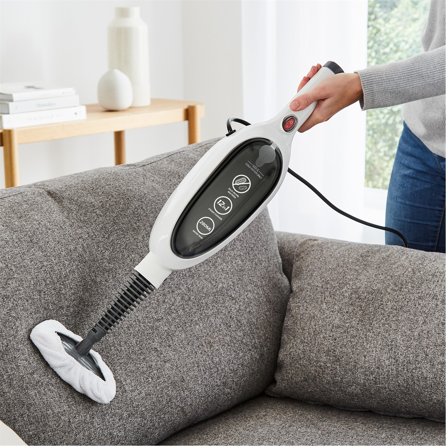 Daewoo Electricals | 12 in 1 Steam Mop | White | SportsDirect.com