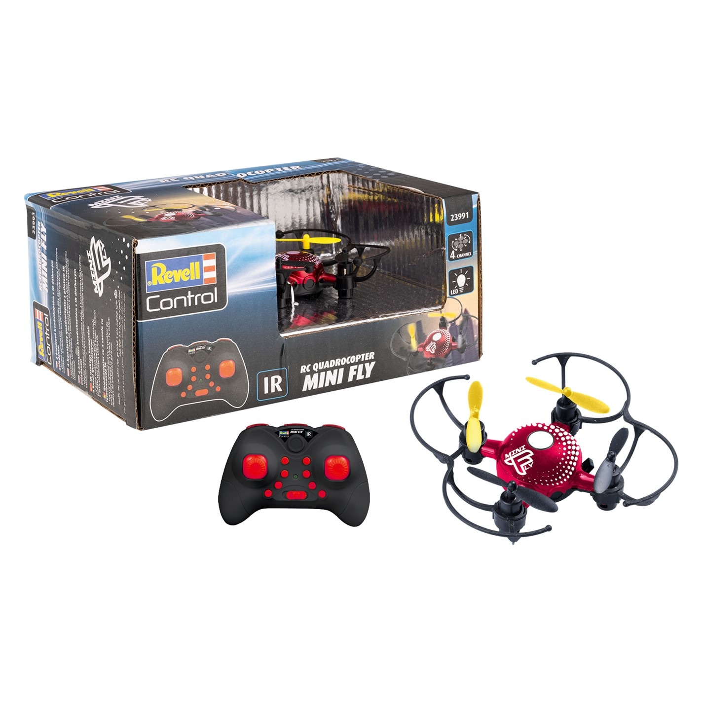 Revell | Mini Fly 6-Axis Stabilization Remote Controlled Toy | Red ...