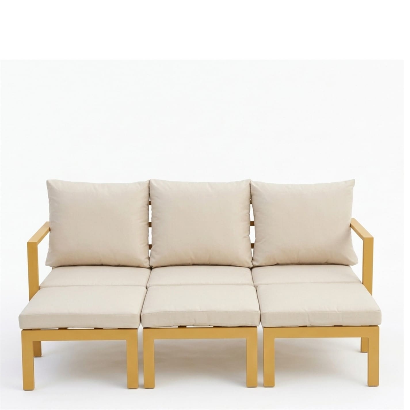 Linea | Extendable Garden Sofa Set | Black/Grey | SportsDirect.com