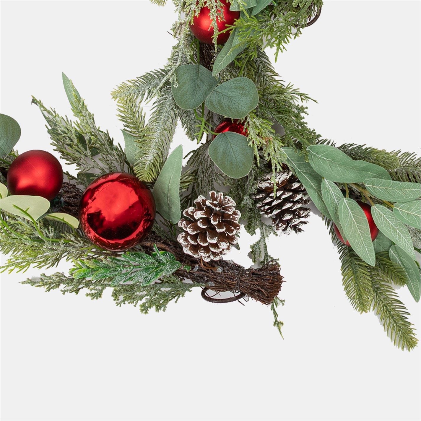 The Spirit Of Christmas 9 Feet BAUBLE GARLAND 54 Green One Size ...