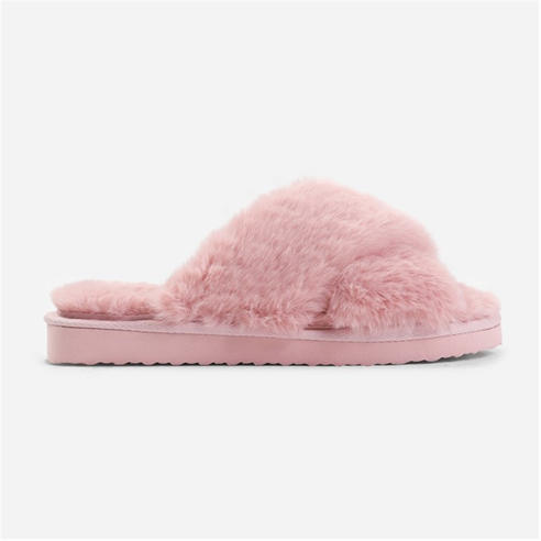 Womens Pink Slippers | Fluffy, Slipper Boots | Sports Direct