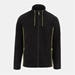 Dunlop | Men's Micro Fleece Hi-Vis Long Sleeve Softshell Jacket | Black ...