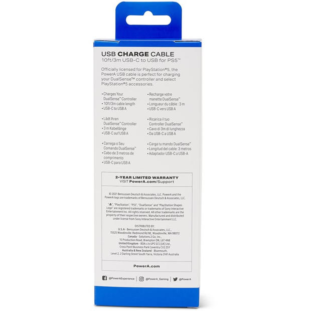 PowerA USB-C Cable for PlayStation 5 | SportsDirect.com Ireland