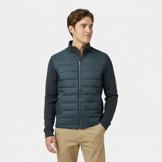 Jack Wills Men's City Water and Wind Resistant Hybrid Jacket ...