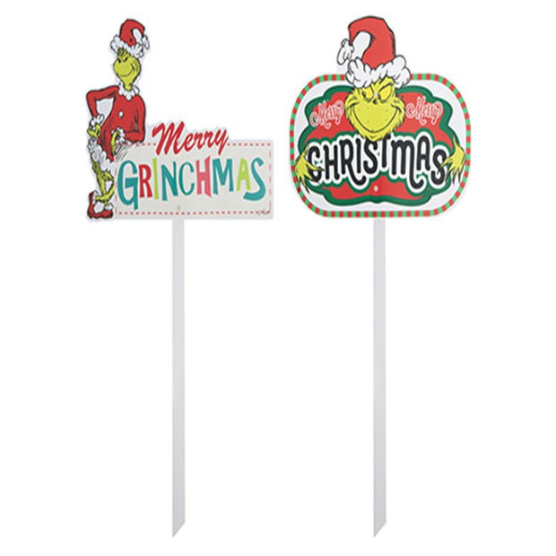 Grinch Sign Outdoor Christmas Decorations | SportsDirect.com Bulgaria