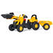 rolly toys | JCB Kid Trac +Loader + Trailer | Yellow | SportsDirect.com