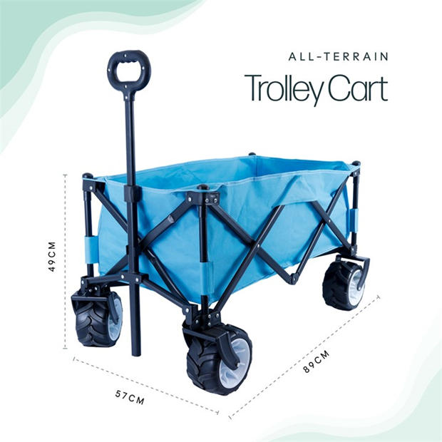 Streetwize | All Terrain Heavy Duty Outdoor Trolley | Blue ...