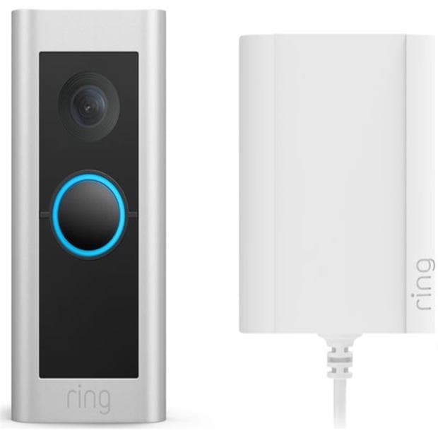 Ring | RING Video Doorbell Pro 2 with Plug-In Adapter | White ...